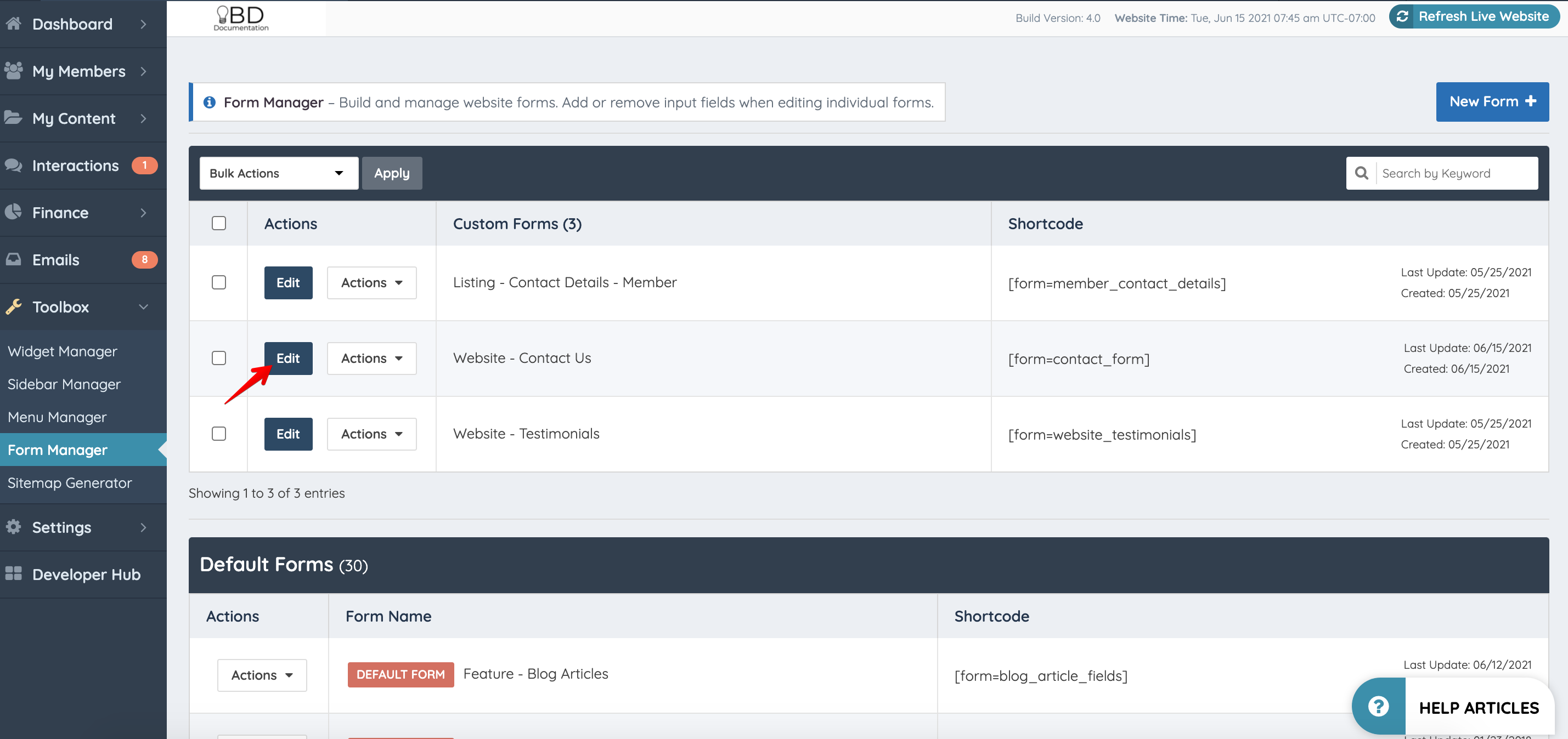 Brilliant Directories - Form Settings Overview - Brilliant Directories ...