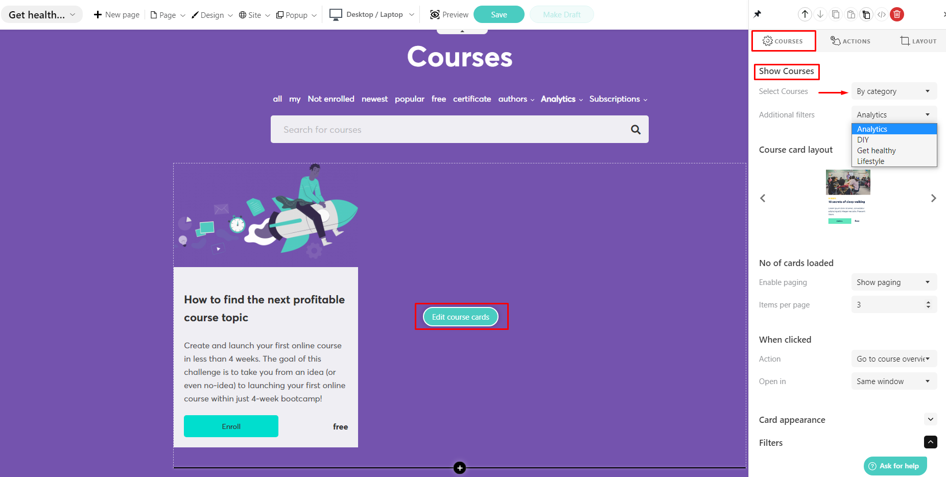How to Organize your Courses by Categories : LearnWorlds Help Center