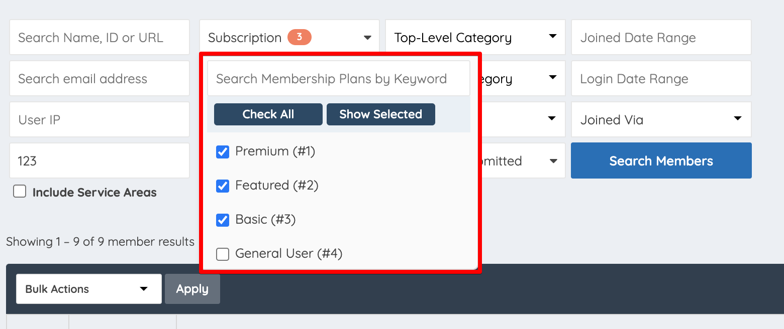 Brilliant Directories - My Members » Search Members Overview ...