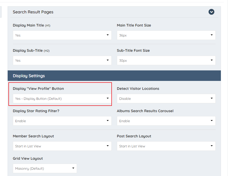 Design Settings » Search Results Pages | Brilliant Directories ...