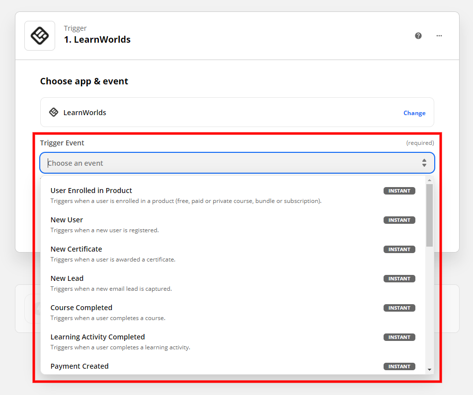 How to Create a Zap (Zap example) : LearnWorlds Help Center