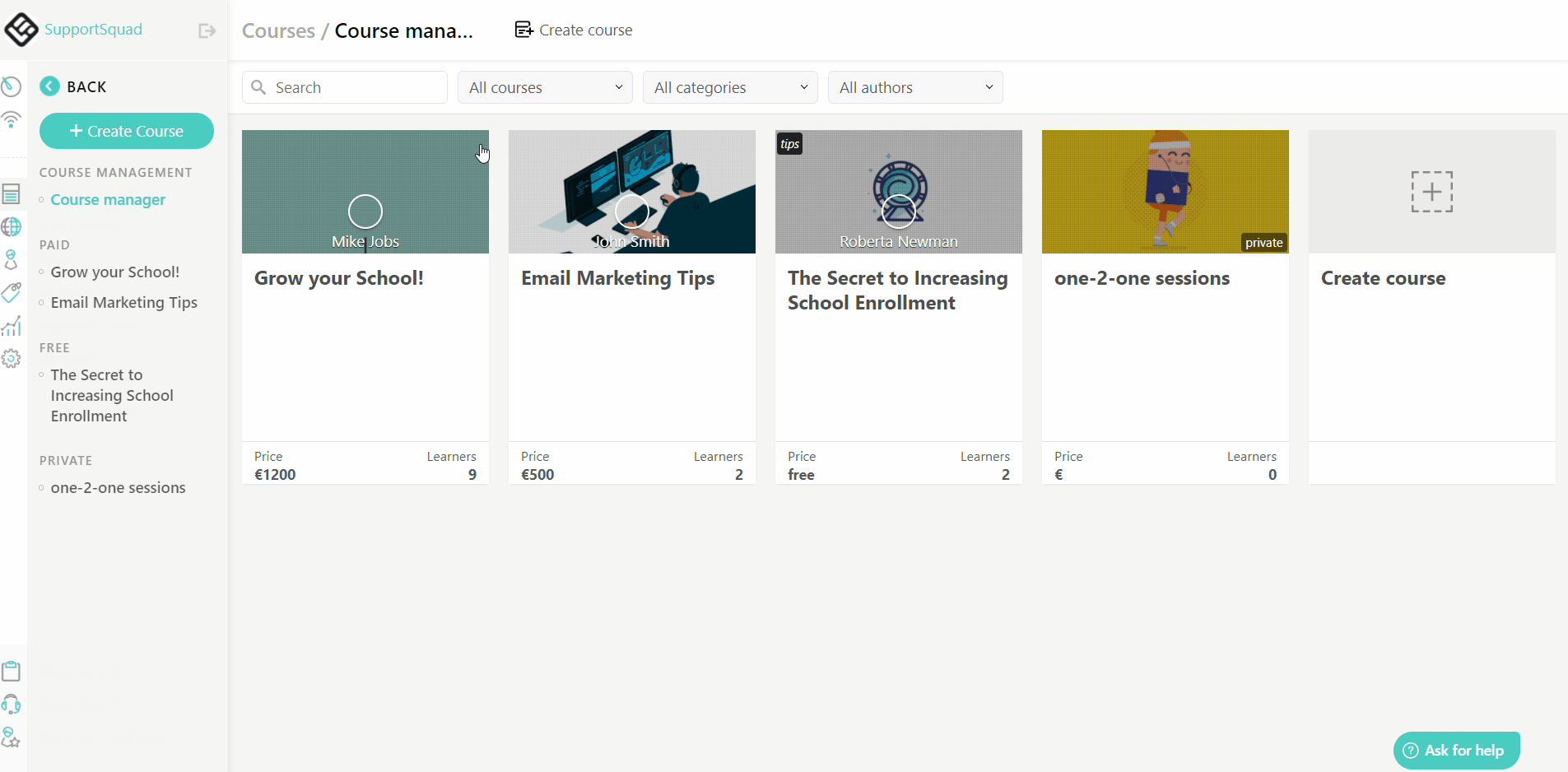 How to Delete a Course : LearnWorlds Help Center