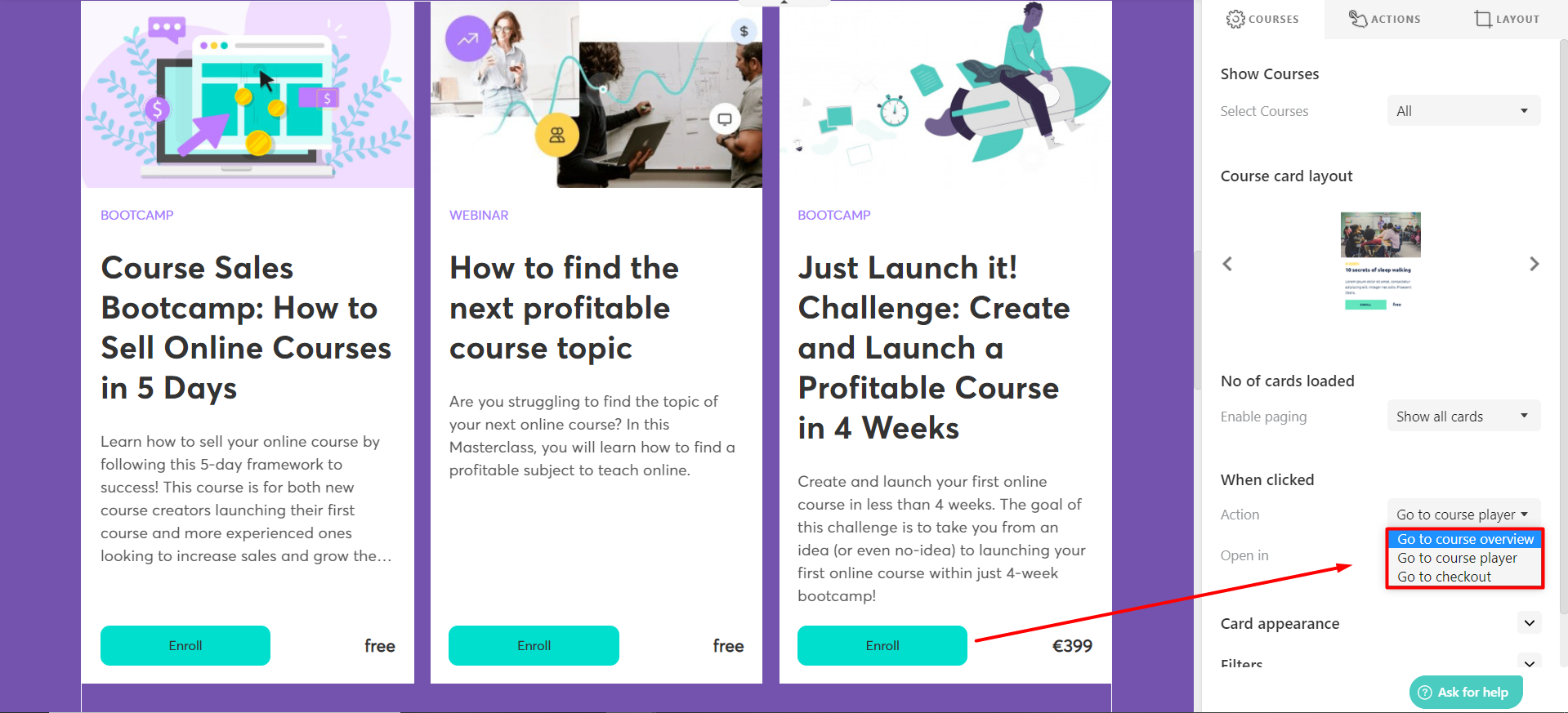 How Can a New User Purchase a Course : LearnWorlds Help Center