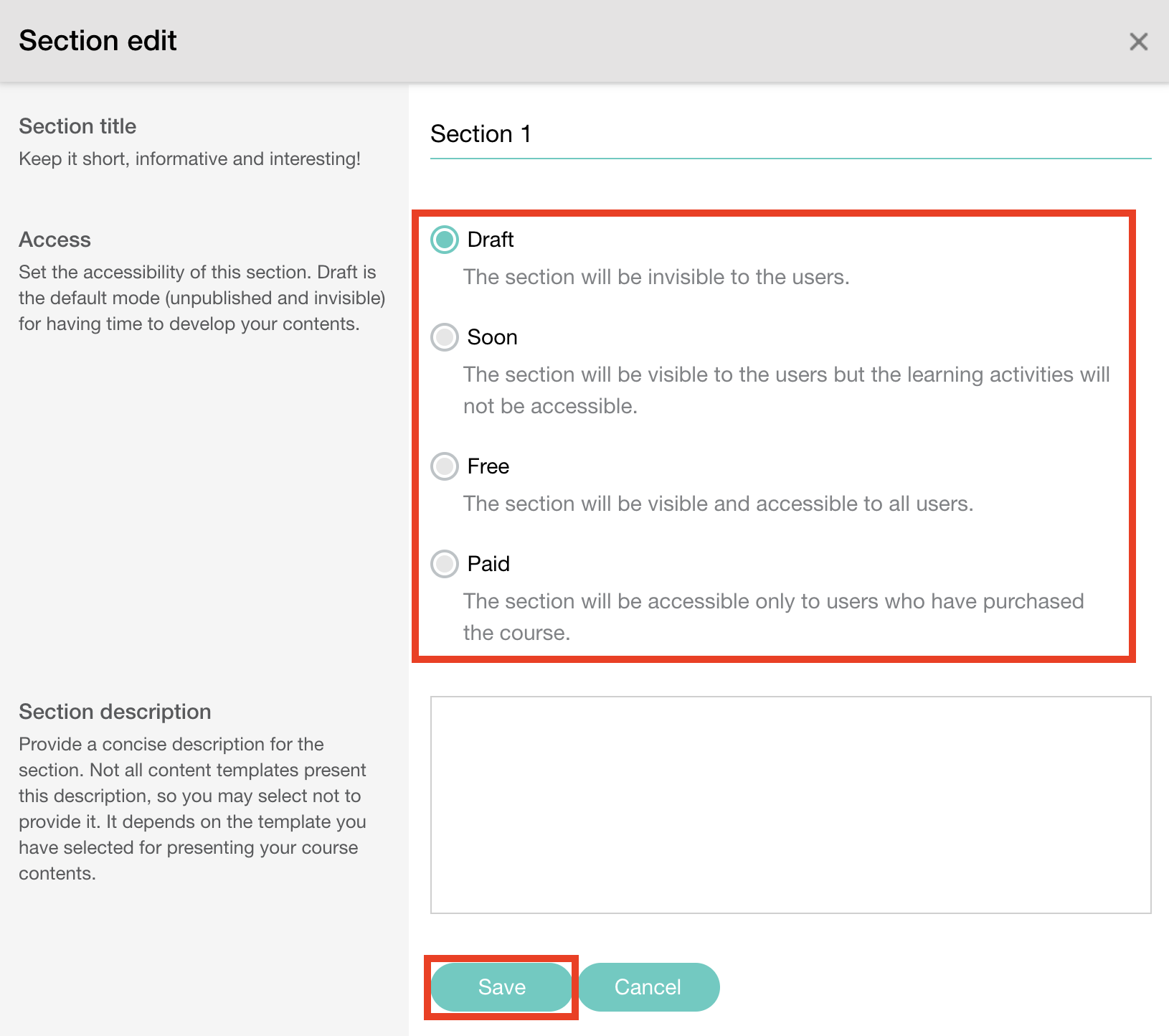 How to use Sections to Organize your Course Content : LearnWorlds Help ...