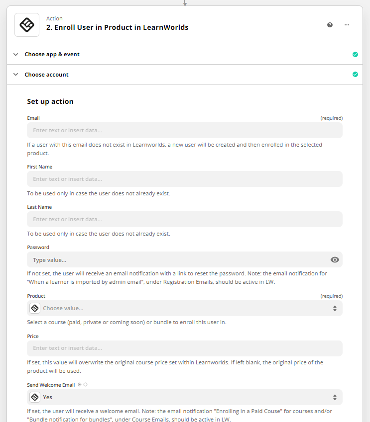 How to Create PayPal Buttons and Automatically Enroll Users via Zapier : LearnWorlds Help Center