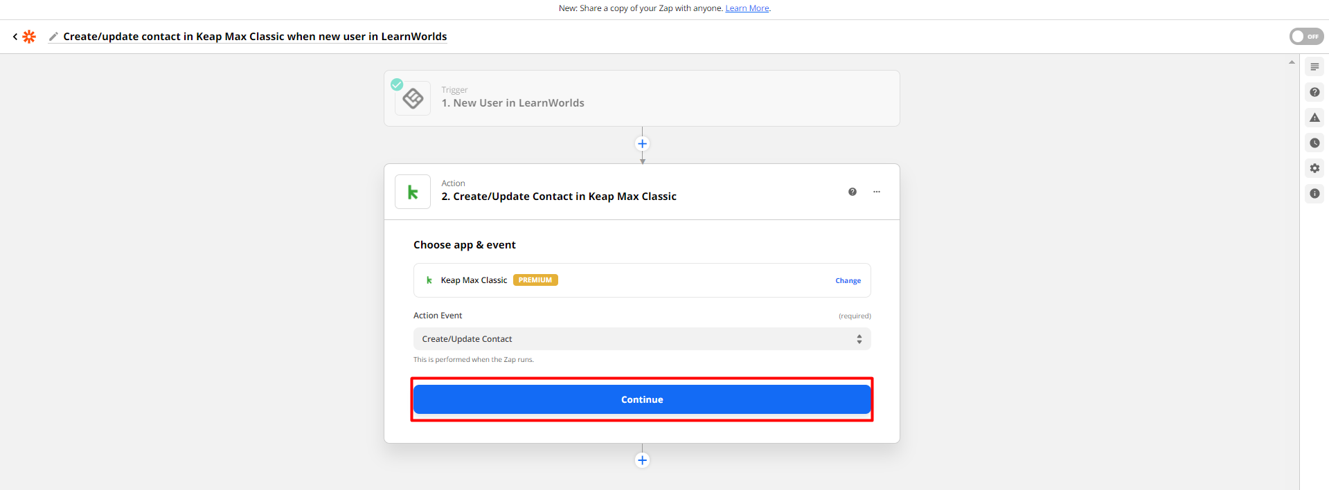 How to Integrate Keap Max Classic with your LearnWorlds School through ...