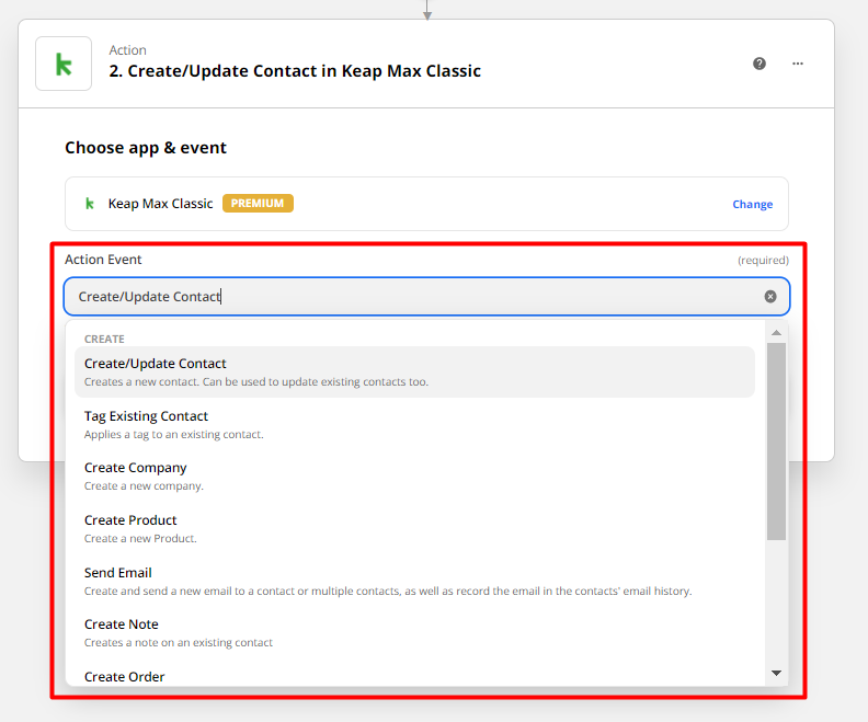 How to Integrate Keap Max Classic with your LearnWorlds School through Zapier : LearnWorlds Help ...