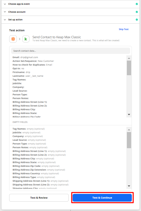 How to Integrate Keap Max Classic with your LearnWorlds School through Zapier : LearnWorlds Help ...
