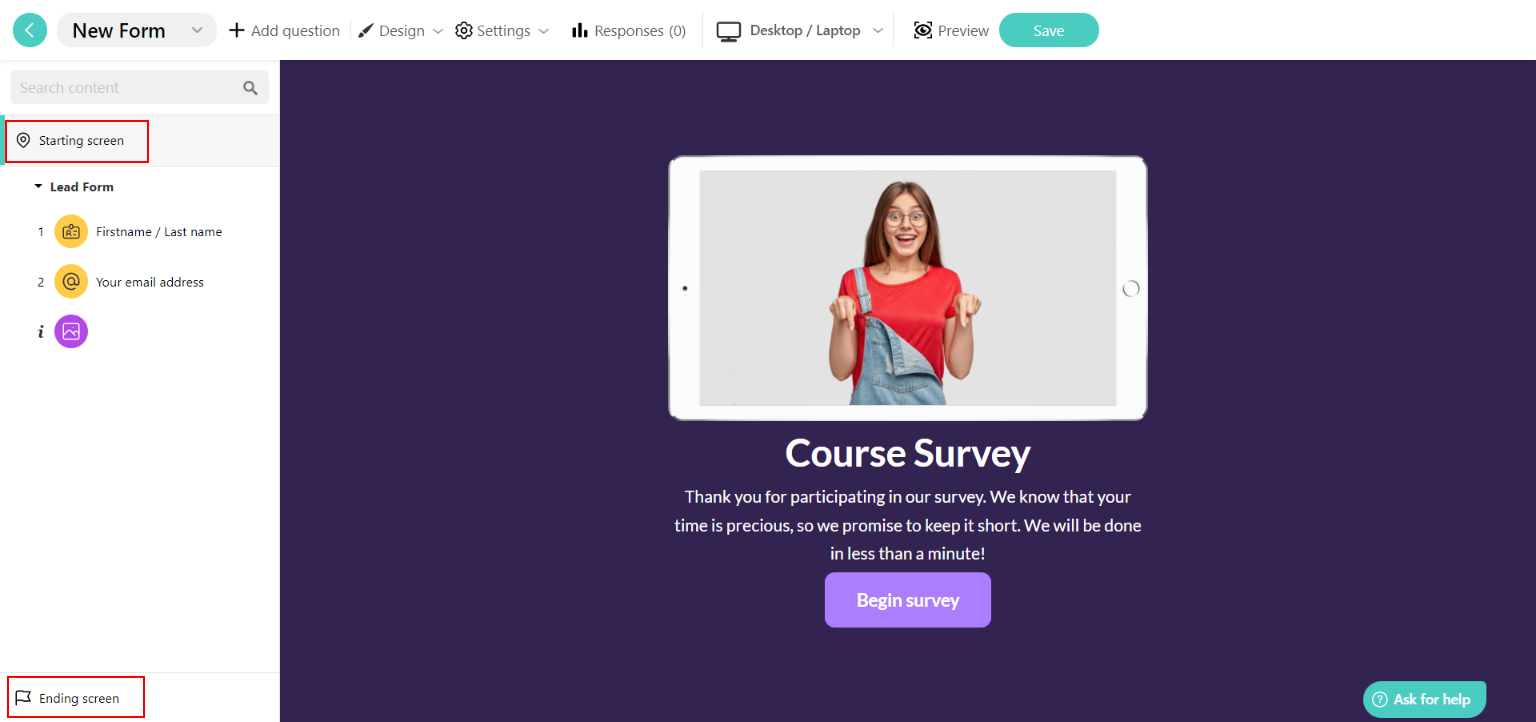 How to Create a Form Learning Activity : LearnWorlds Help Center