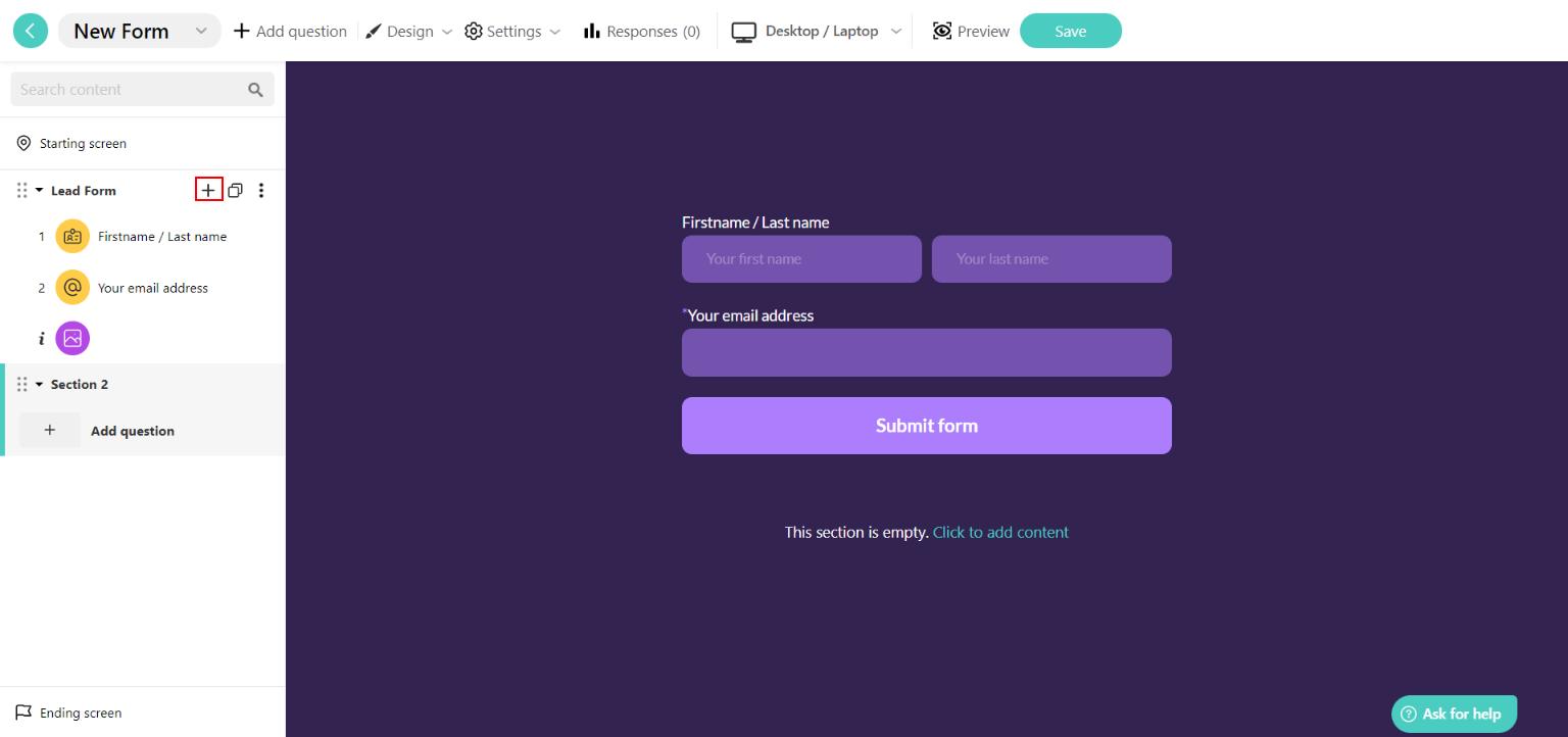 How to Create a Form Learning Activity : LearnWorlds Help Center