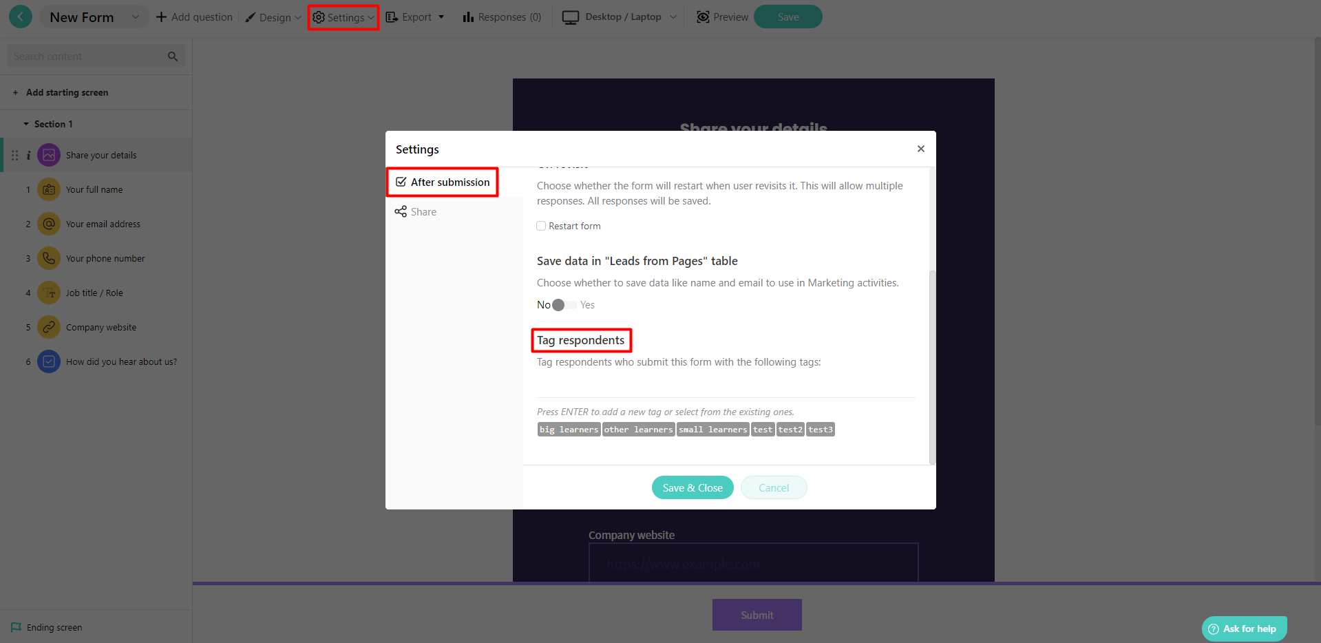How to Create and Use Tags : LearnWorlds Help Center