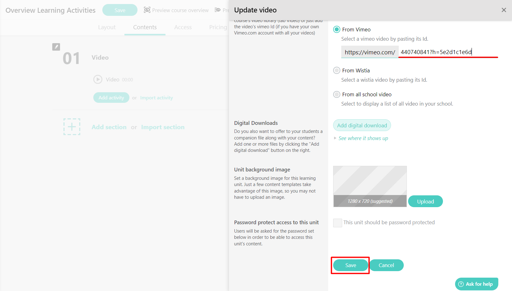 How to Create a Video Learning Activity : LearnWorlds Help Center