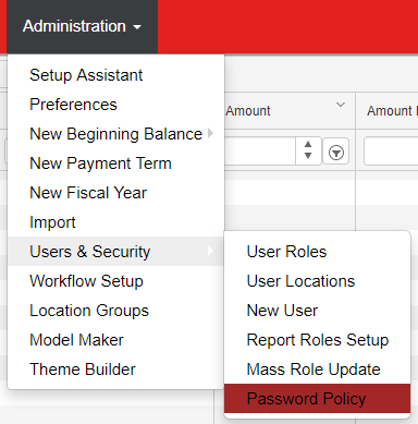 Reference Only - Legacy Password Policy : Support Center