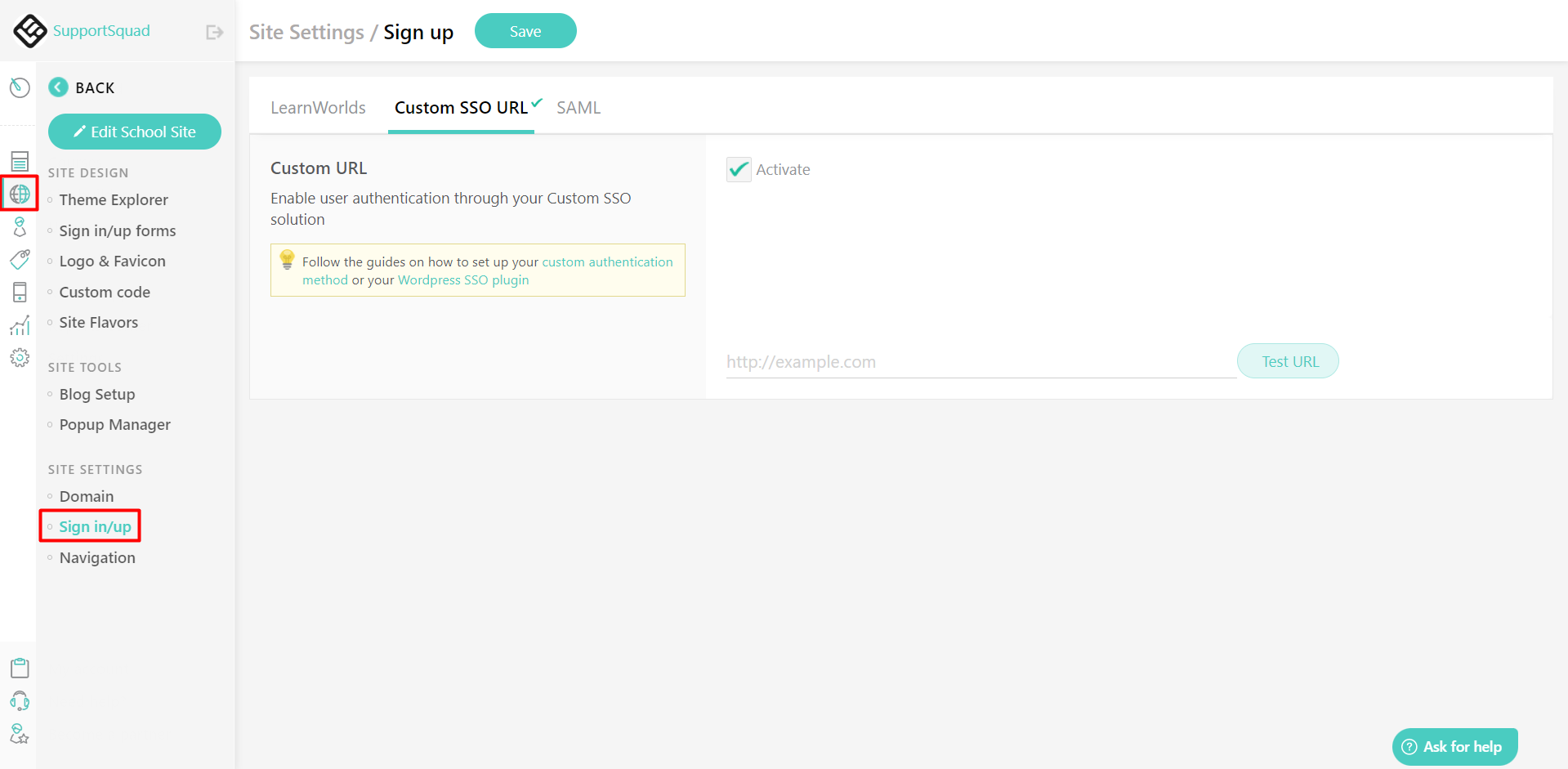 How to Create your Custom SSO Solution : LearnWorlds Help Center