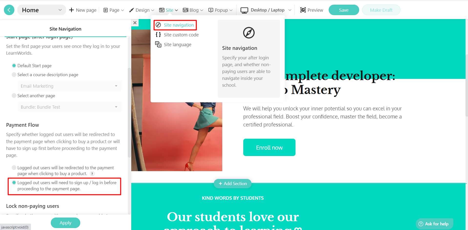 How to Create your Custom SSO Solution : LearnWorlds Help Center