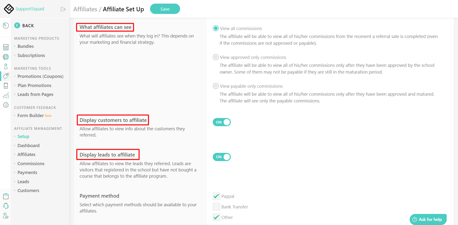 How to Set up the LearnWorlds Affiliate Management Program : LearnWorlds Help Center