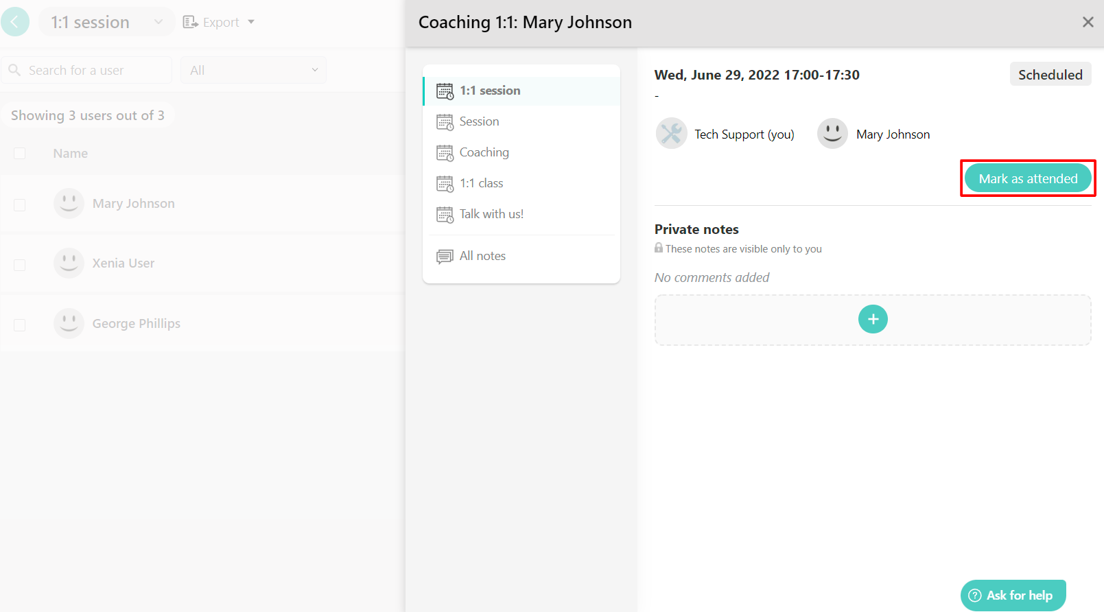 How to Create a 1:1 Session Learning Activity : LearnWorlds Help Center