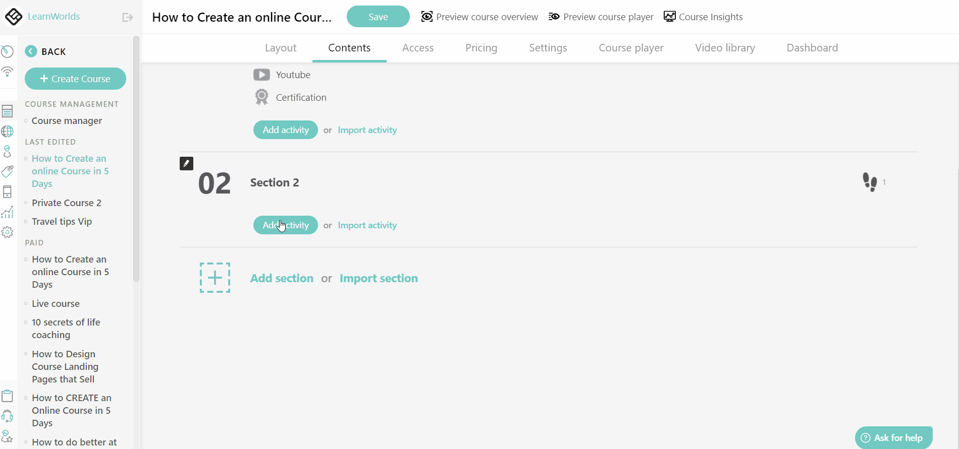 How to Create an External Link Learning Activity : LearnWorlds Help Center