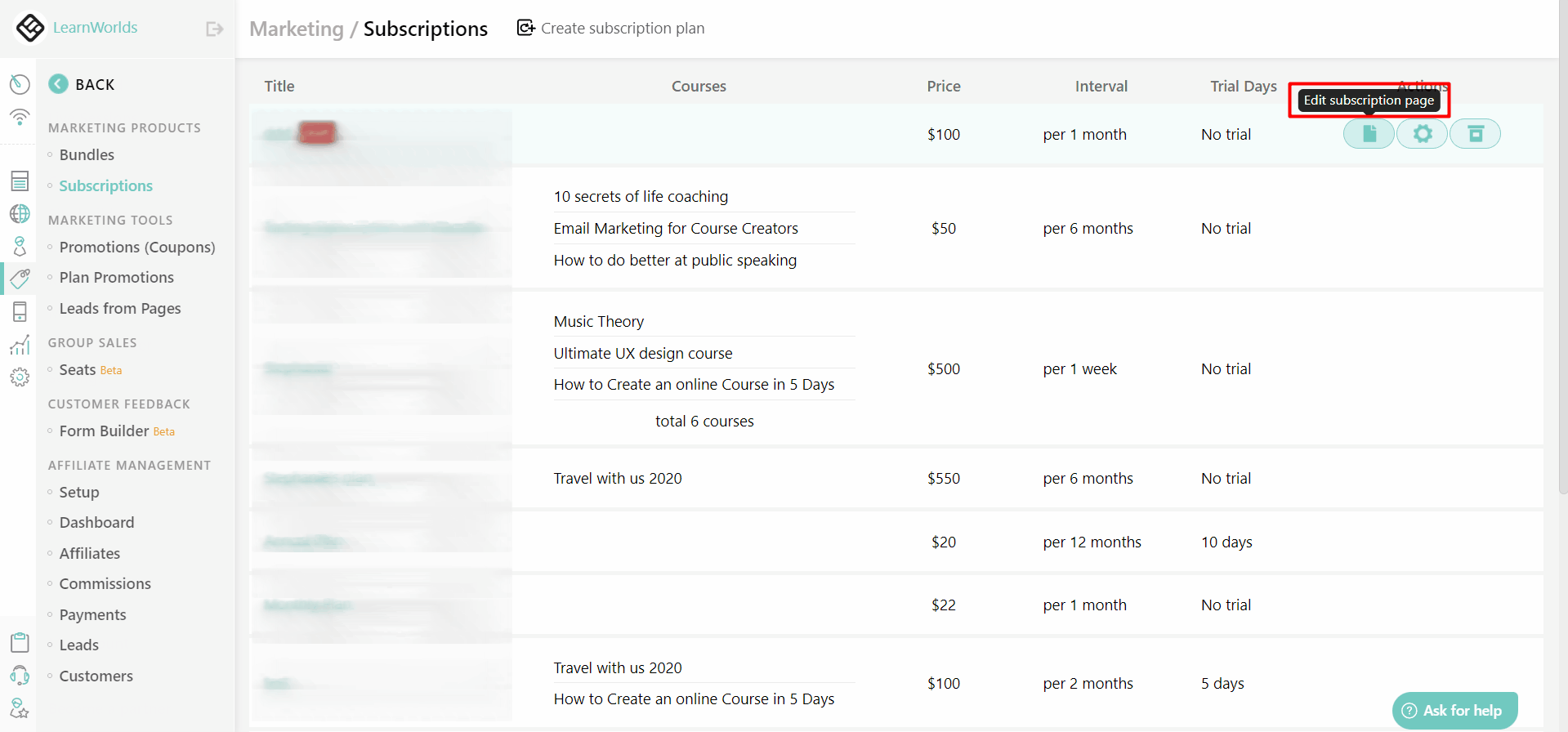 How to Manage your Subscription Plans (Delete, Archive, Edit ...