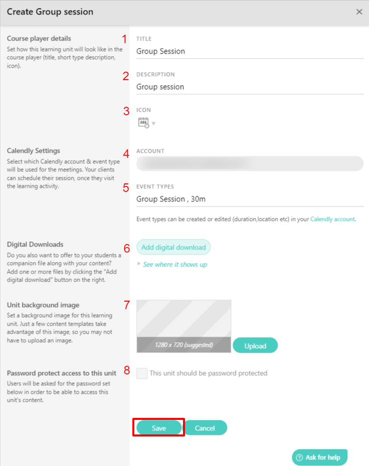 How to Create a Group Session Learning Activity : LearnWorlds Help Center