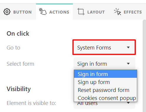 How to Use the On-click Actions : LearnWorlds Help Center
