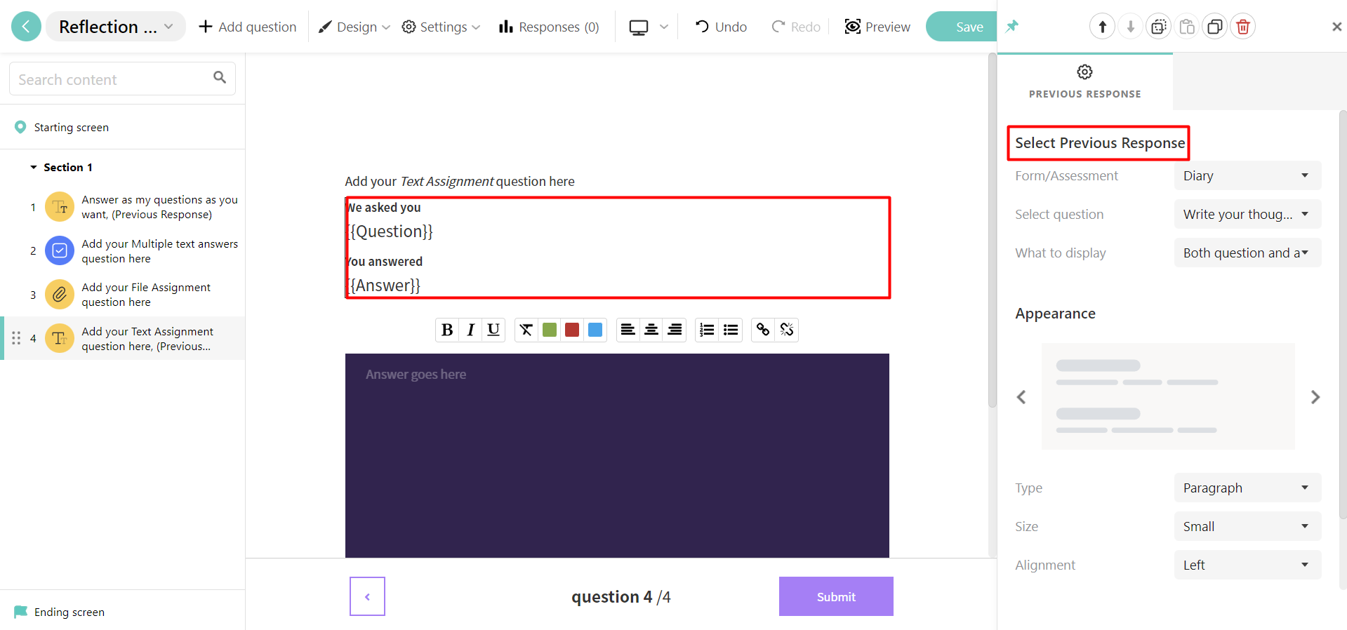 How to Create a Reflection Journal Activity : LearnWorlds Help Center