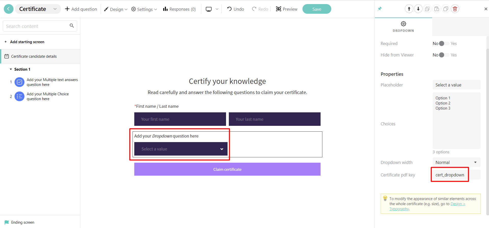 How to Create a Certificate of Knowledge : LearnWorlds Help Center