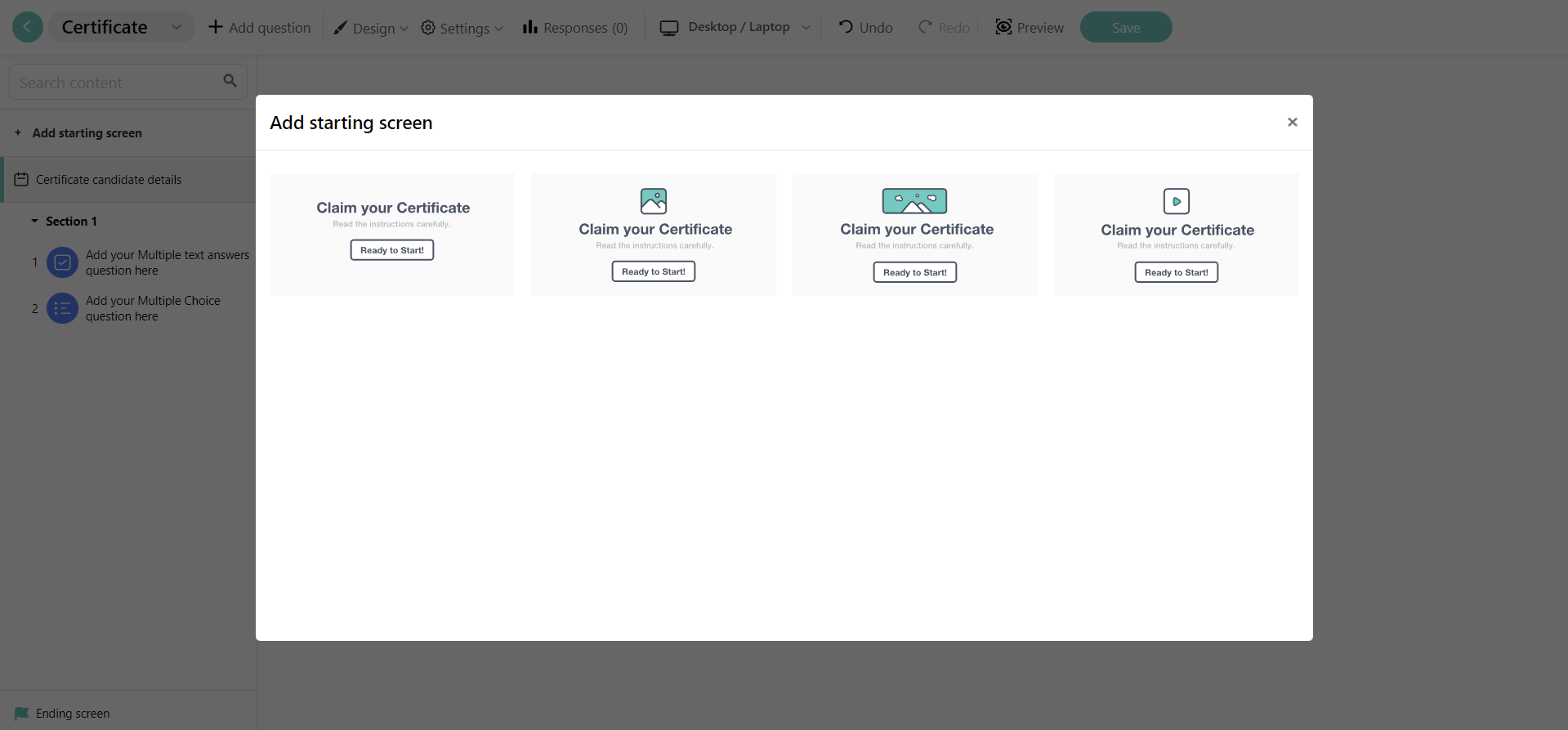 How to Create a Certificate of Knowledge : LearnWorlds Help Center