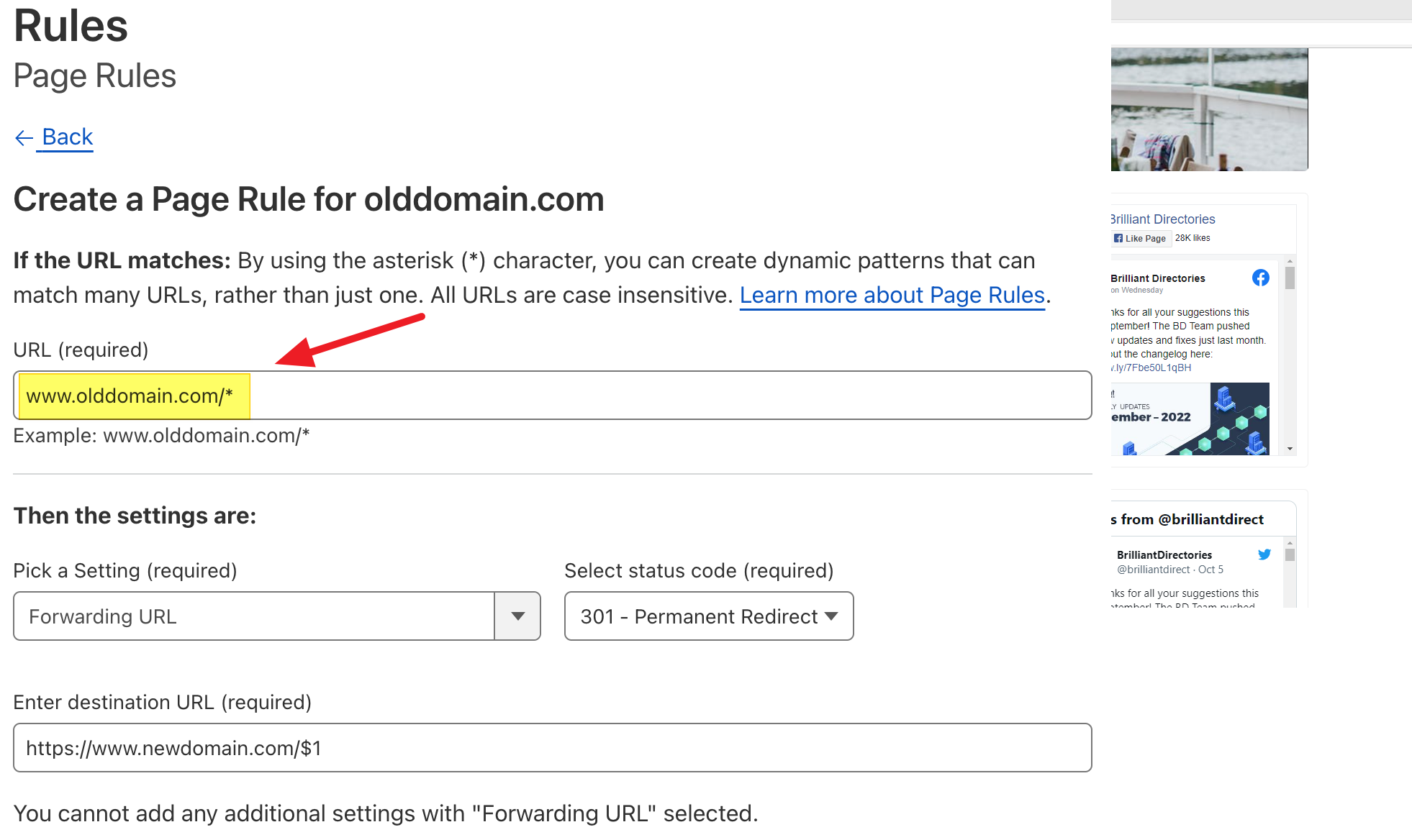 Brilliant Directories - URL Forwarding or Redirects using Cloudflare Rules - Brilliant ...