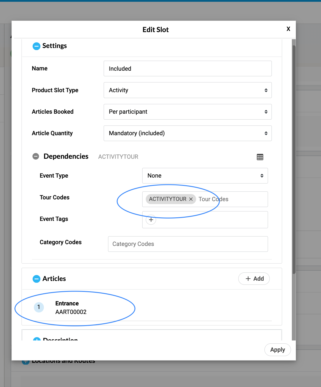 Creating an simple acitivity product with one article.