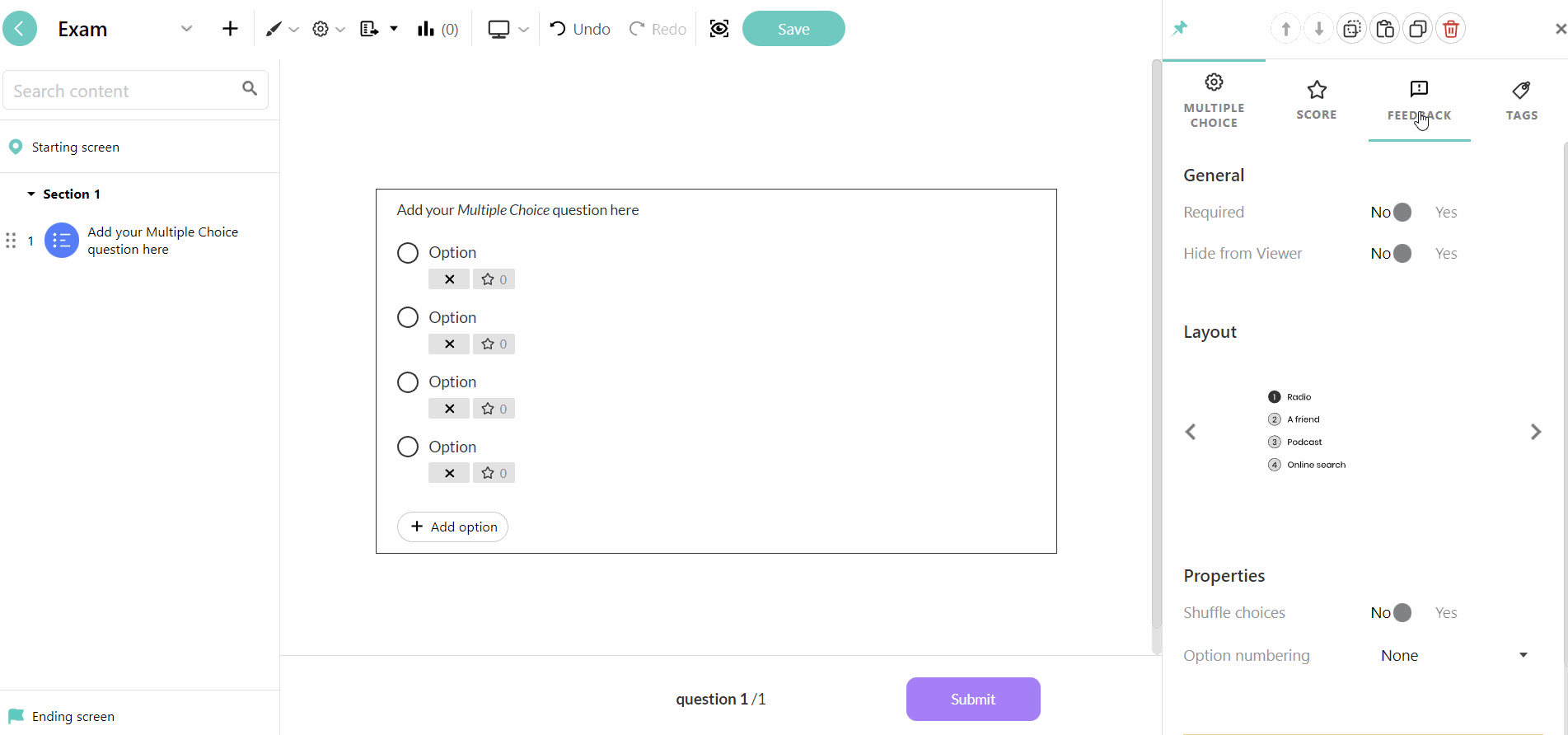 How to Create an Exam (Graded Assessment) : LearnWorlds Help Center
