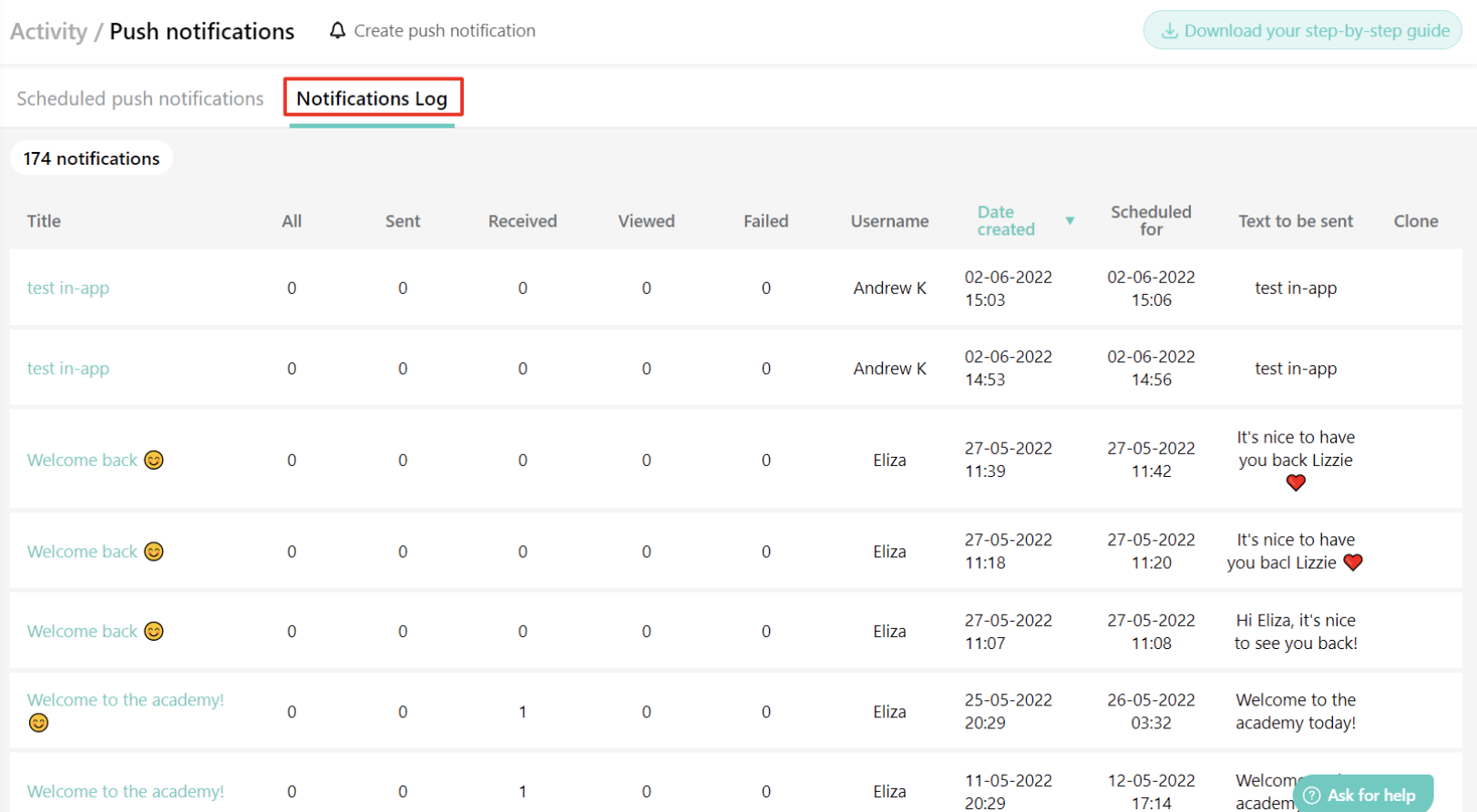 How to Manage your App's Push Notifications : LearnWorlds Help Center