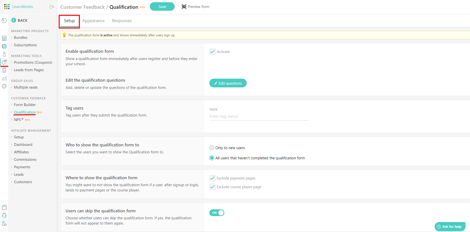 How to Collect Customer Feedback Using a Qualification Form ...