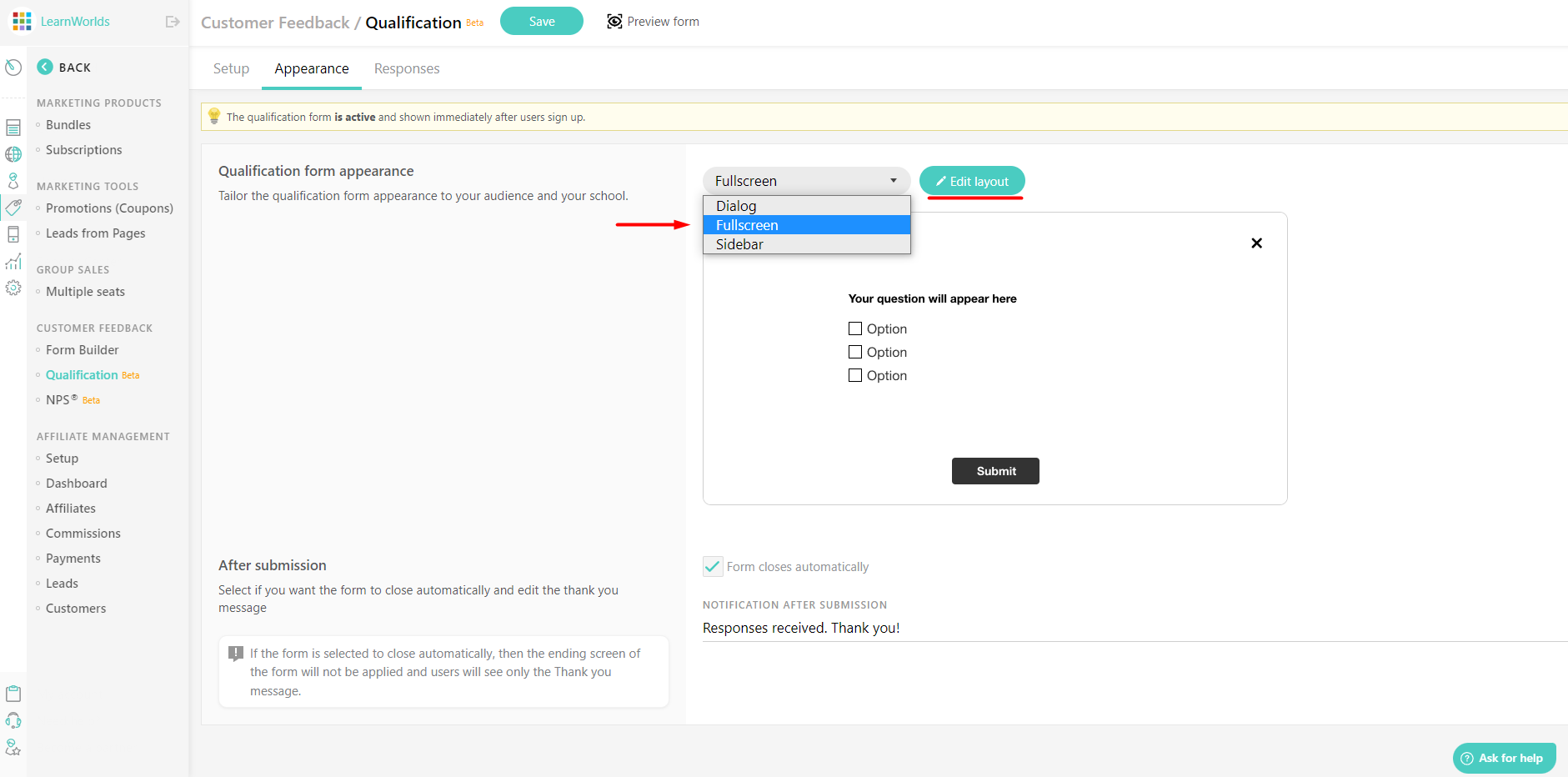 How to Collect Customer Feedback Using a Qualification Form ...