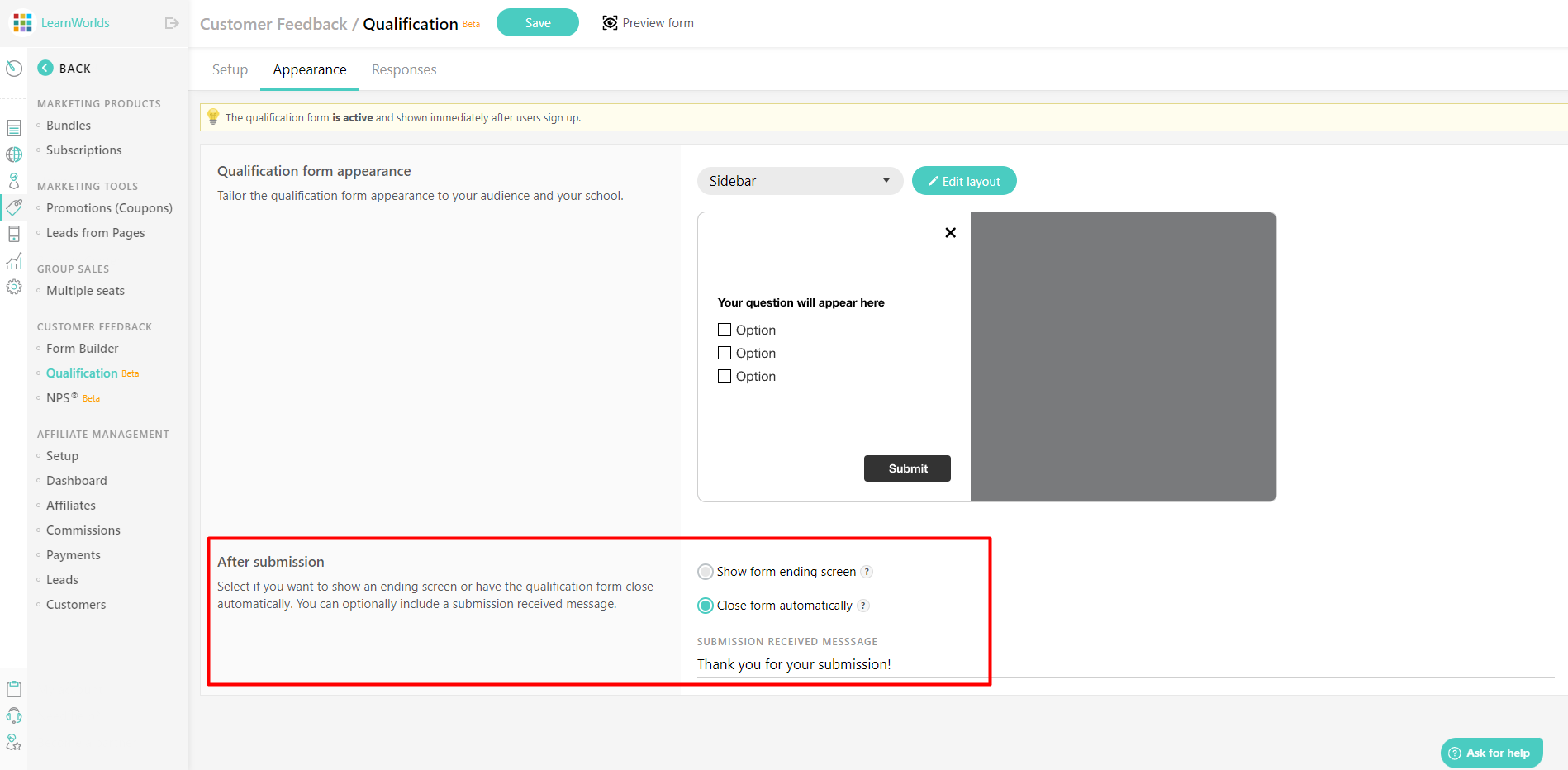 How to Collect Customer Feedback Using a Qualification Form ...
