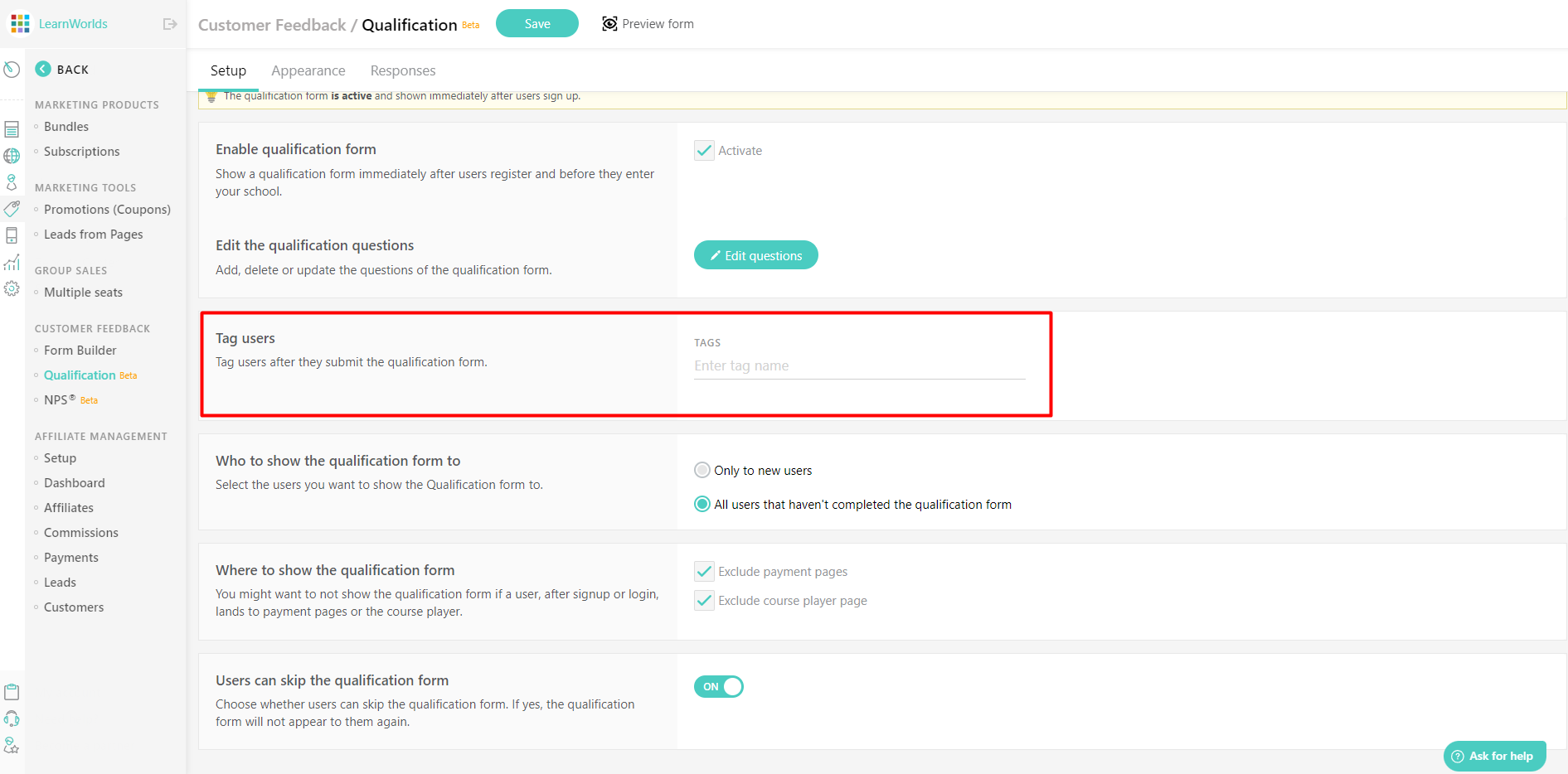 How to Collect Customer Feedback Using a Qualification Form ...