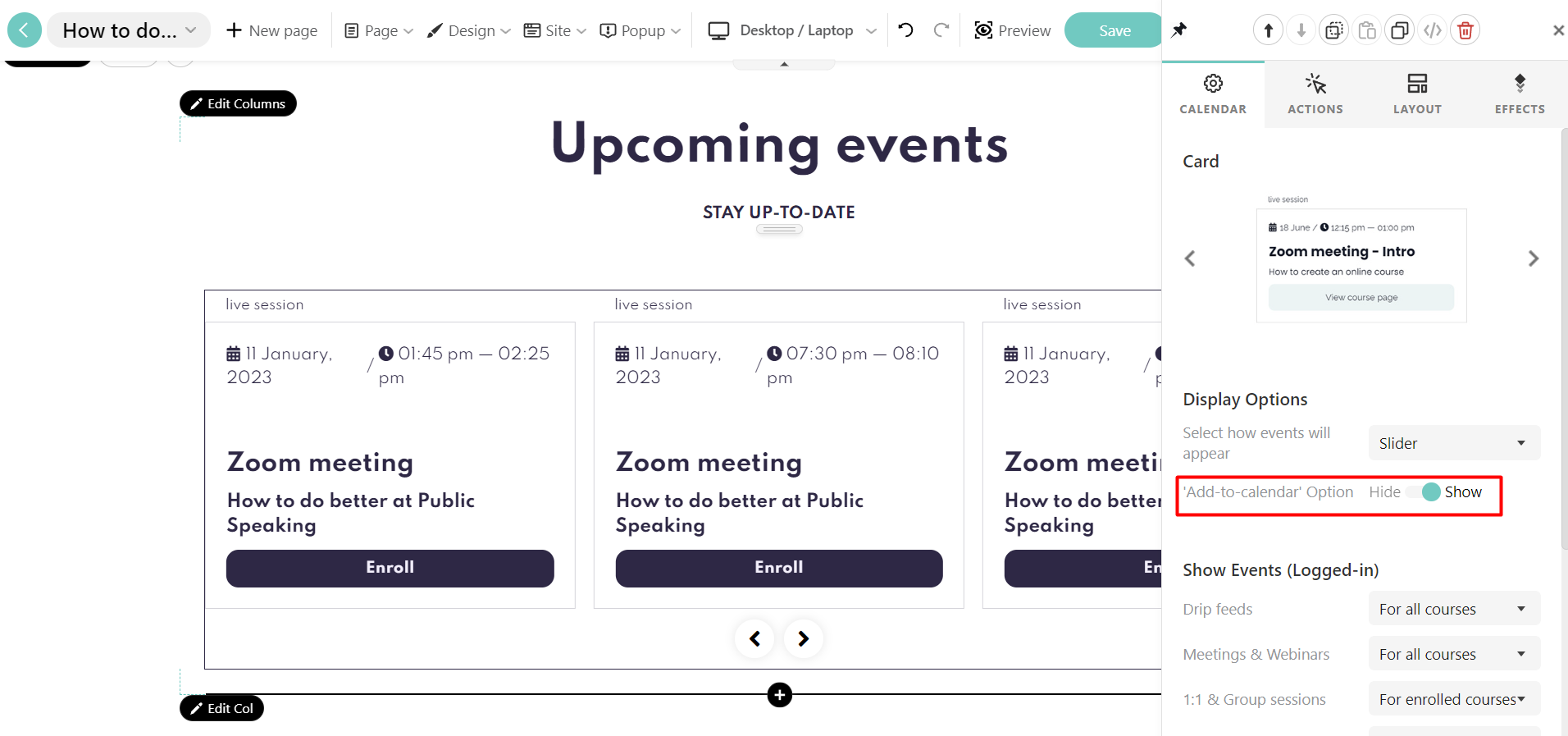 How to Create a Zoom Learning Activity : LearnWorlds Help Center