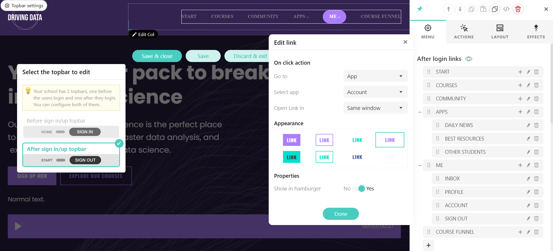 Account Page : LearnWorlds Help Center