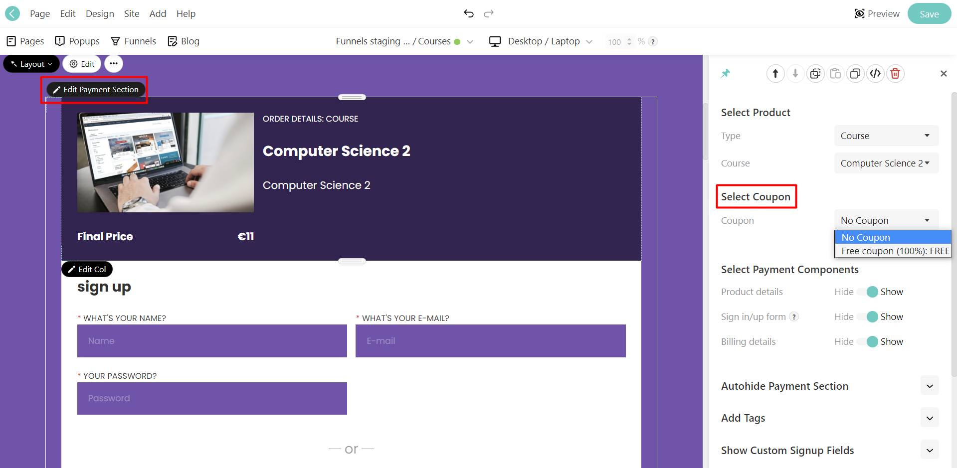 How to Give Access to a Payment Page with an Already Applied Coupon ...