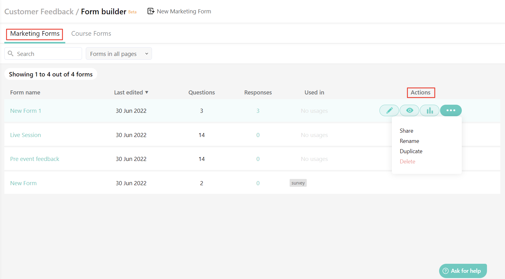How to Create Marketing Forms : LearnWorlds Help Center