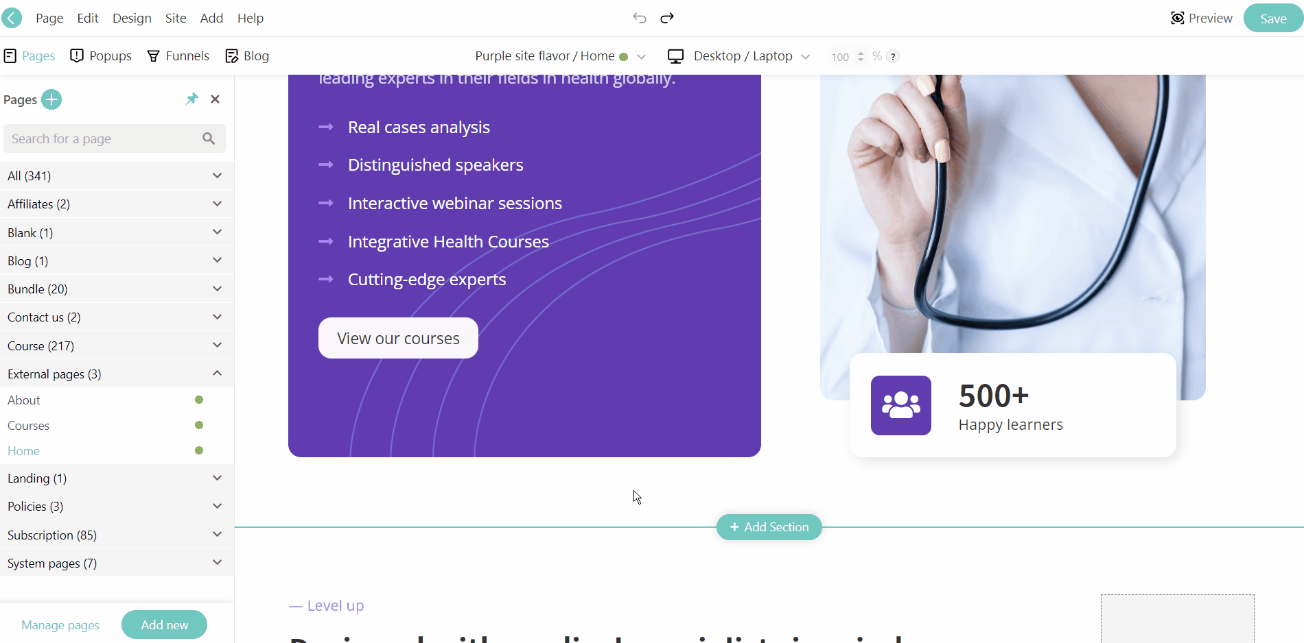 How to Add Marketing Forms to your School's Pages : LearnWorlds Help Center