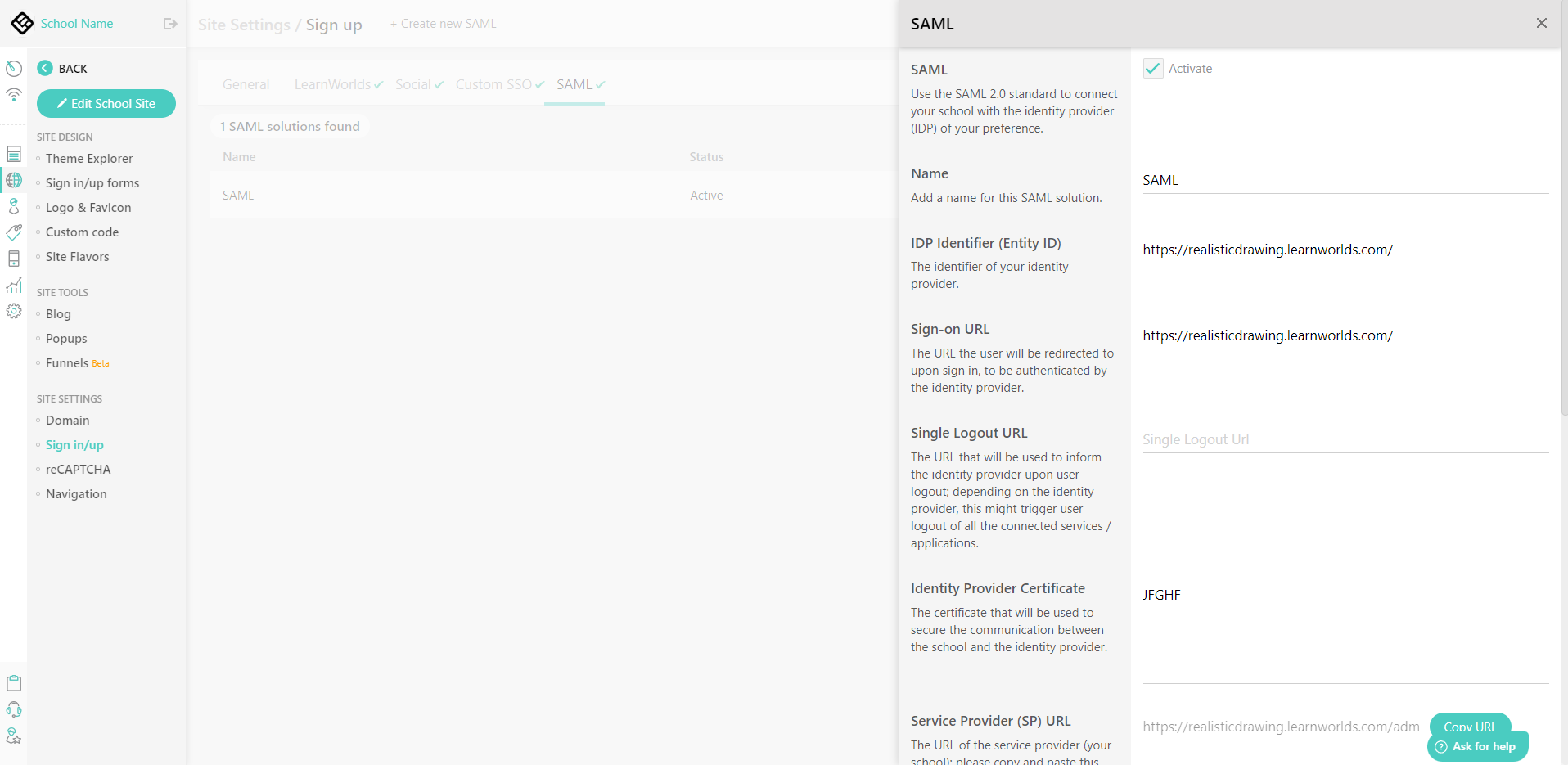 How to Use OneLogin with Learnworlds SAML SSO : LearnWorlds Help Center