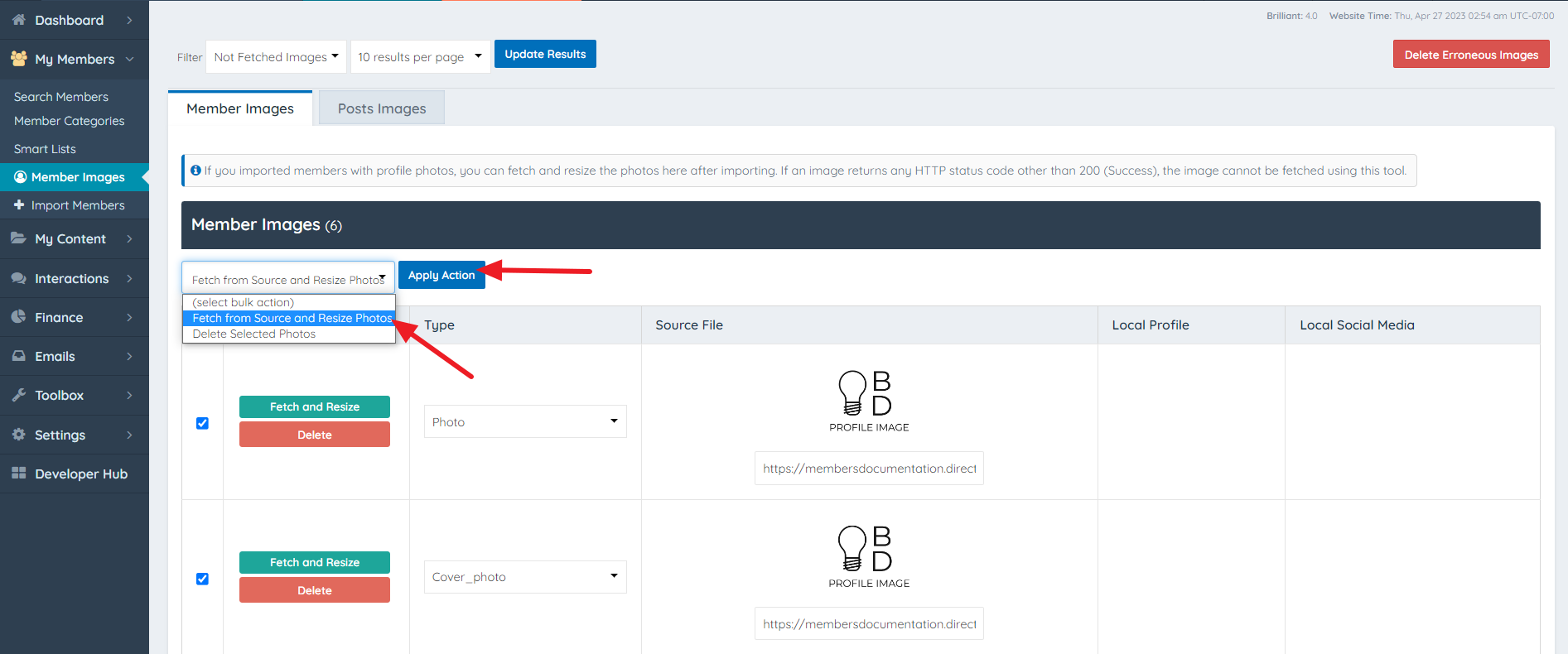 Brilliant Directories - Member Images: Importing Members with Profile ...