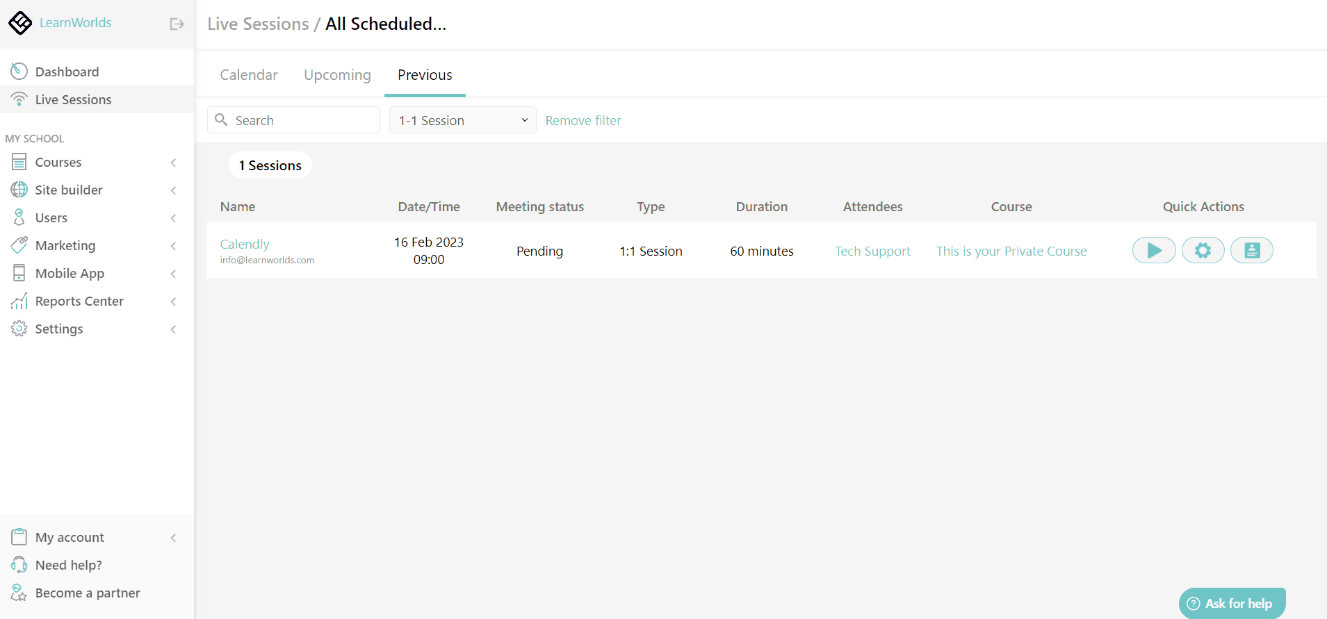 How to Create a Group Session Learning Activity : LearnWorlds Help Center