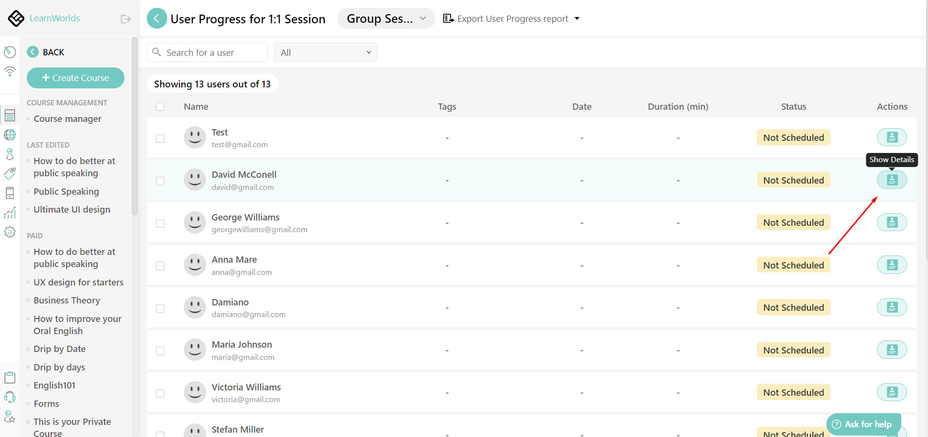 How to Create a Group Session Learning Activity : LearnWorlds Help Center