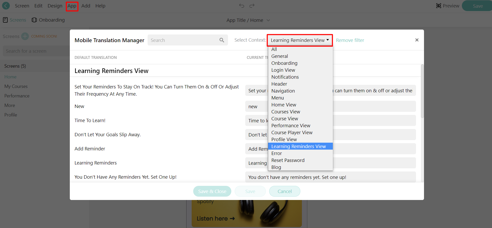 How Users Can set up Mobile Learning Reminders : LearnWorlds Help Center