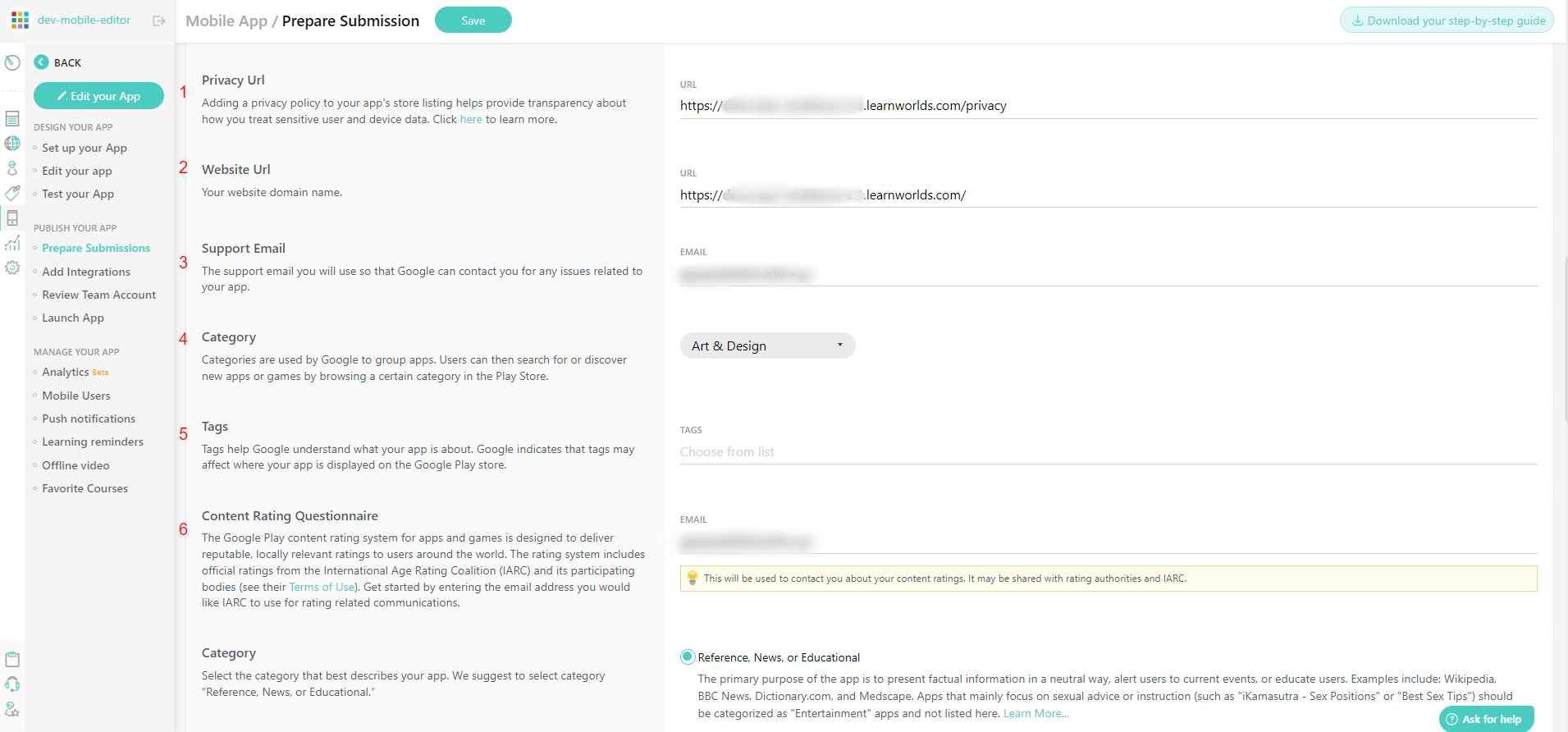 How to Prepare your Android App for Submission : LearnWorlds Help Center