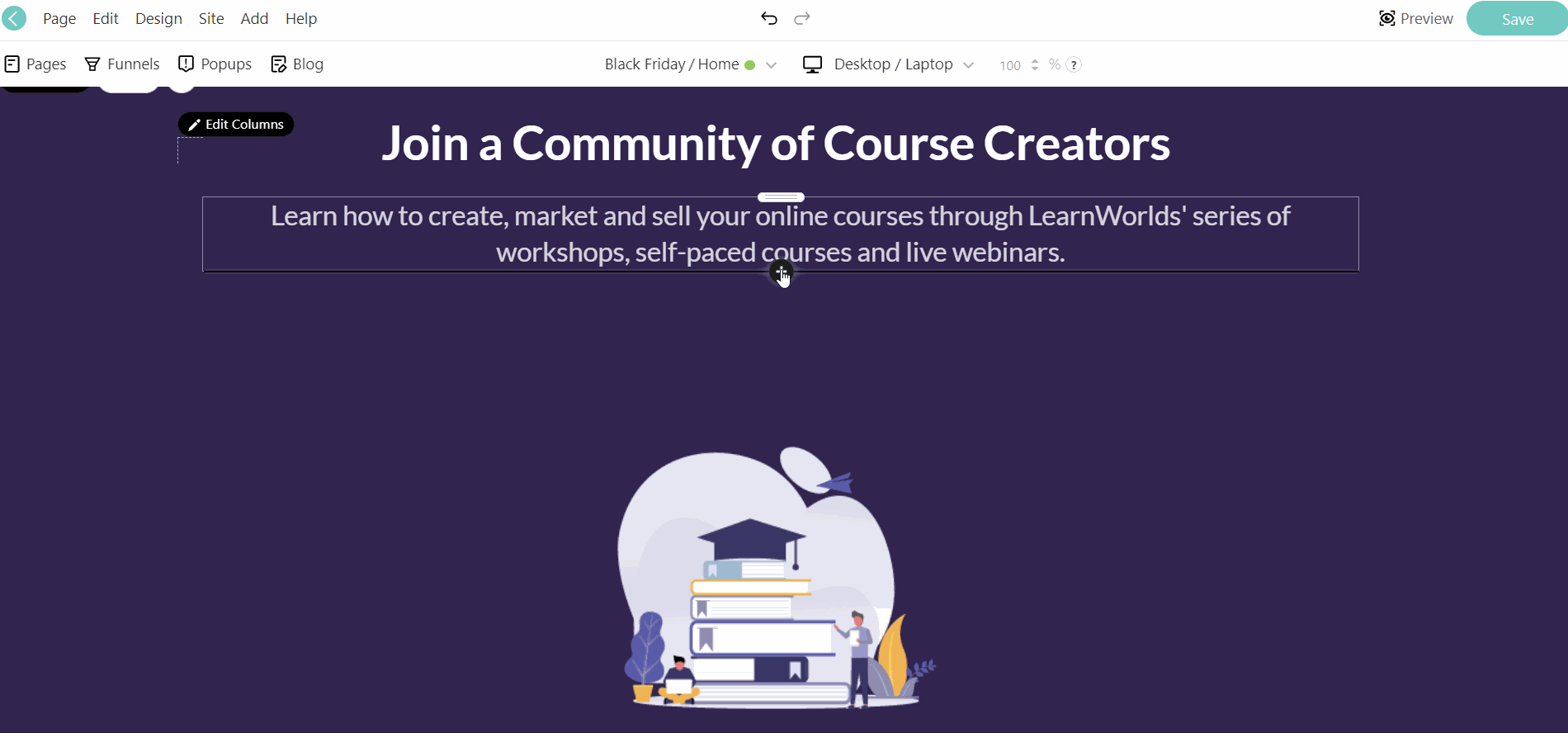 How to Add and Customize the Buttons Widget : LearnWorlds Help Center