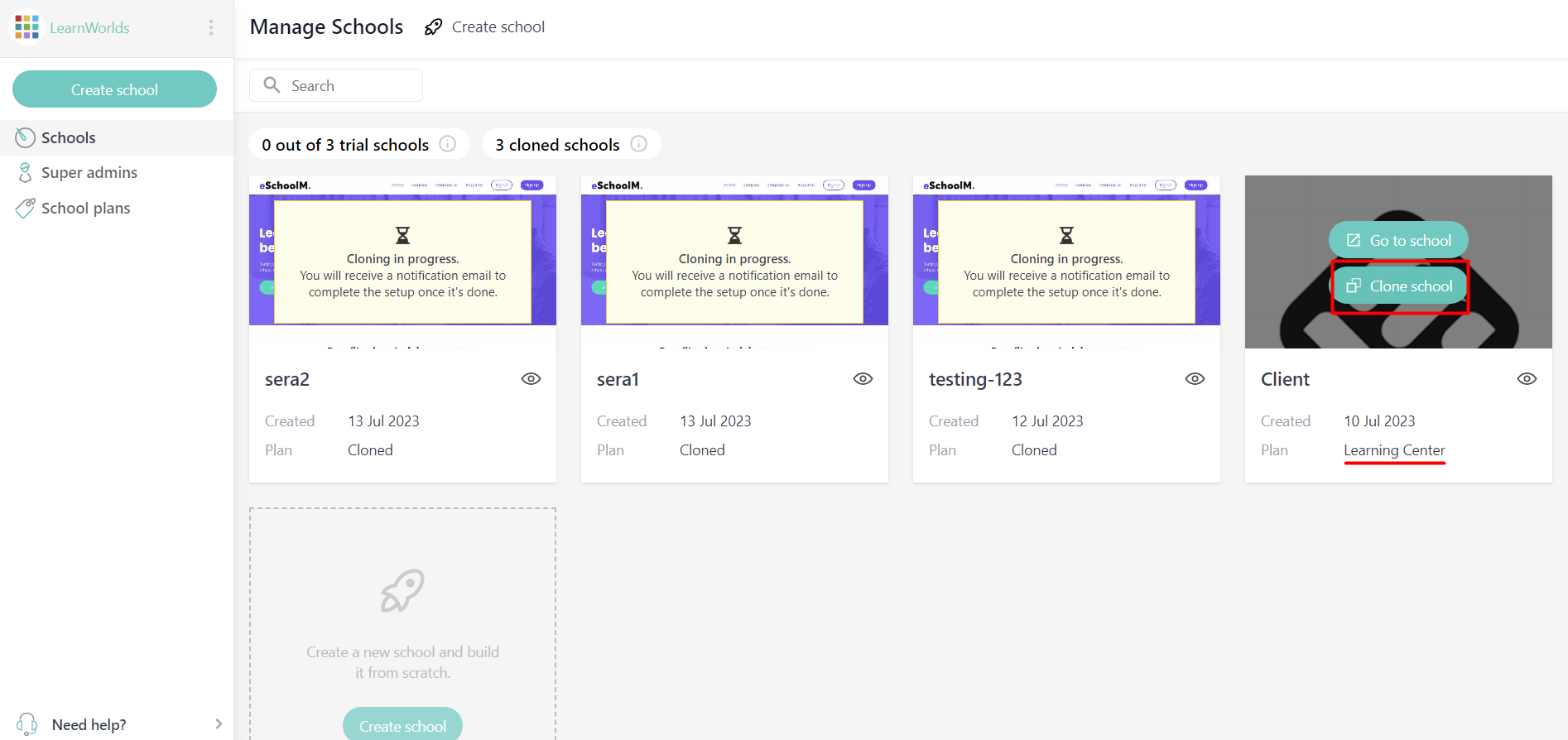 How to Manage your LearnWorlds Schools : LearnWorlds Help Center