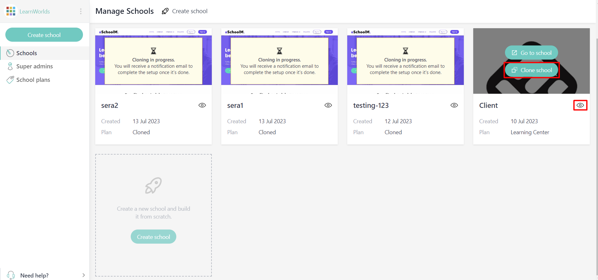 How to Manage your LearnWorlds Schools : LearnWorlds Help Center